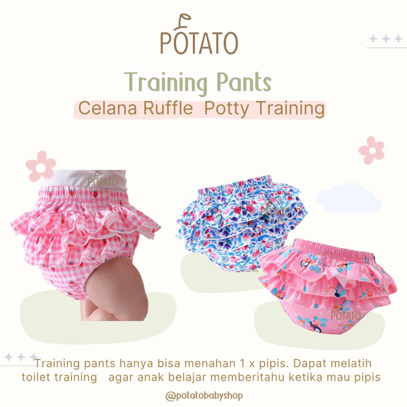 Royale Bebe Training Pants Ruffles - Potty Training Pants/pampers Pants ...