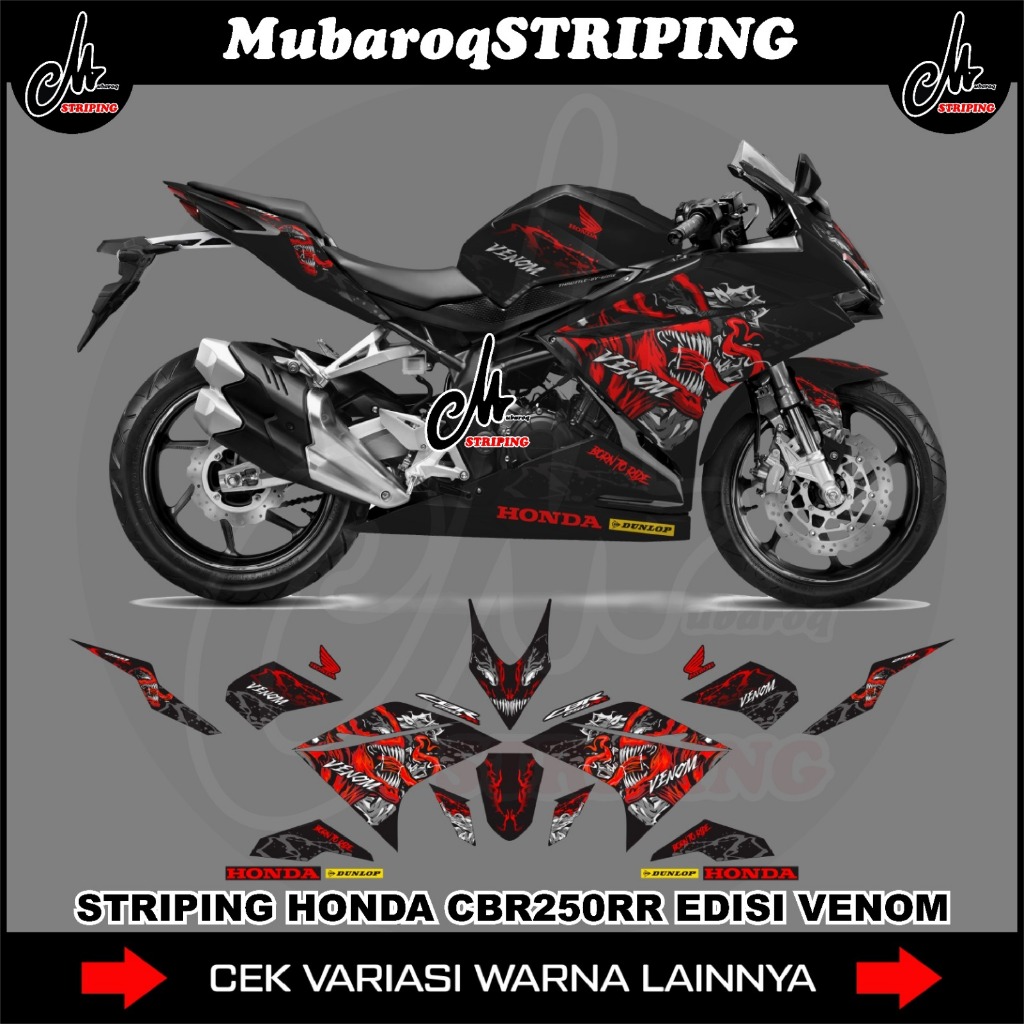 Honda Cbr 250rr K64 Venom Edition Striping Sticker - Cbr 250rr ...