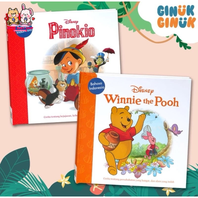 Ginuk Ginuk Disney Winnie the Pooh & Pinokio Story Book (Indonesian ...