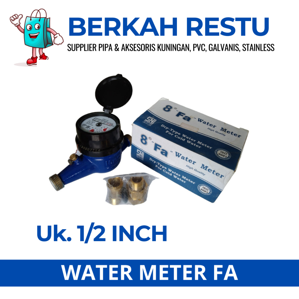 Watermeter/ Water Meter/ Water Meter/ Water Meter 1/2 Inch FA Brand ...