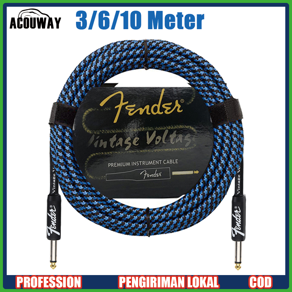 Fender Jack Cable 3 Meters 6 Meters Vintage Electric Voltage Guitar ...