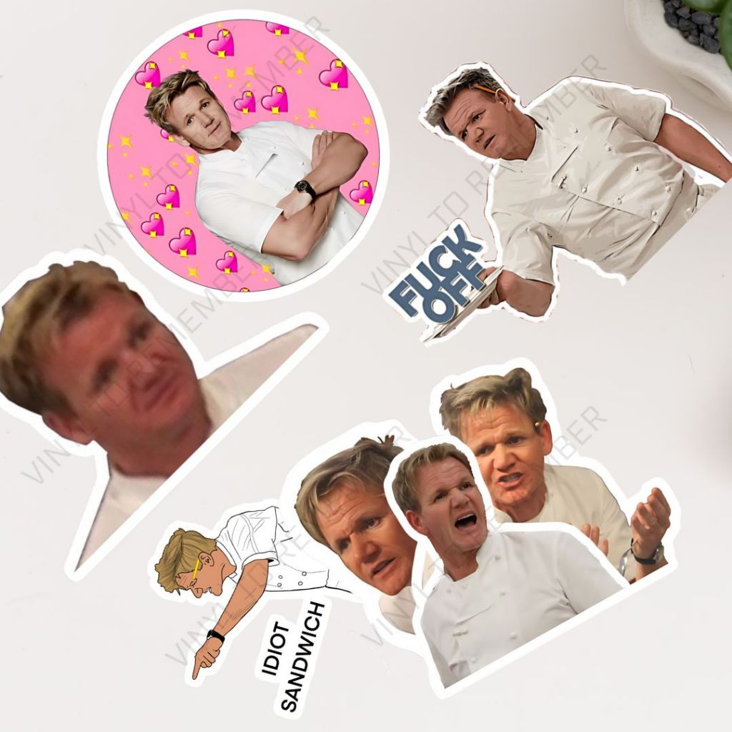 HP Meme Gordon Ramsay Ramsey Cute Stickers Vinyl Film Hells Kitchen ...