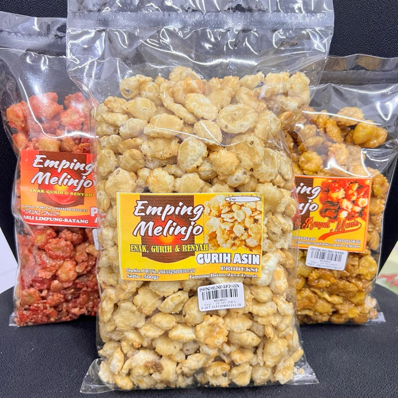 Emping MELINJO SPICY SWEET MATANG 250GR ORIGINAL PRODUCTION OF LIMPUNG ...
