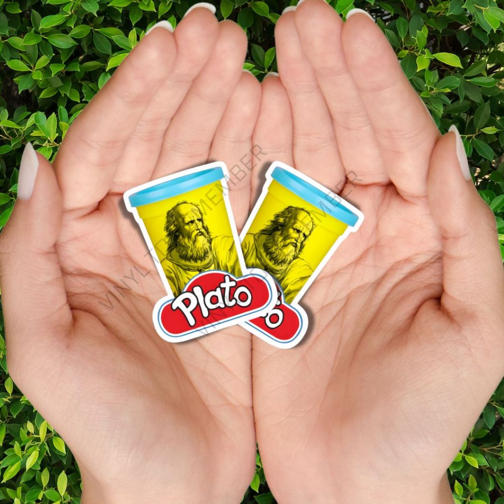 Playdoh Brand Sticker Brand Logo Play Doh Parody Plato Aesthetic Cute ...