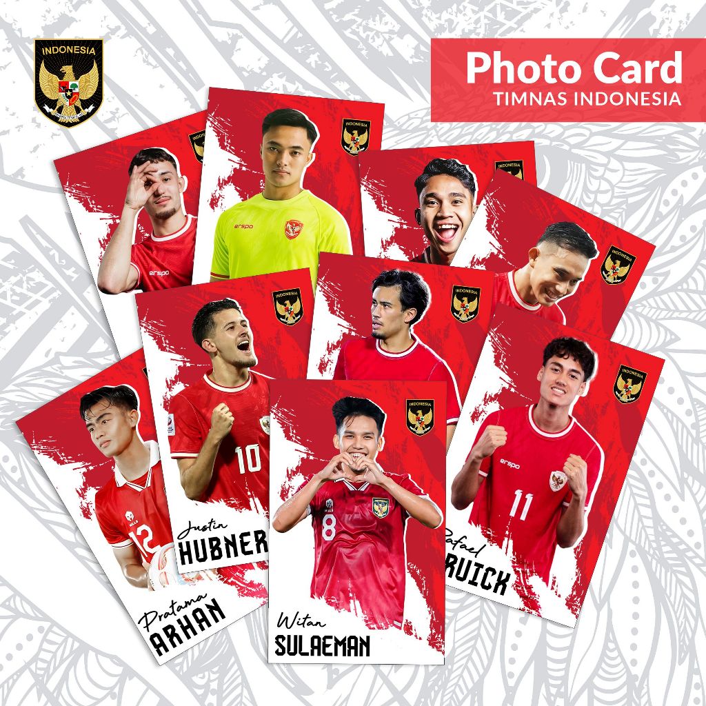 Cocol Store - Indonesian National Team Photo Card+Acrylic Holder (Bonus ...