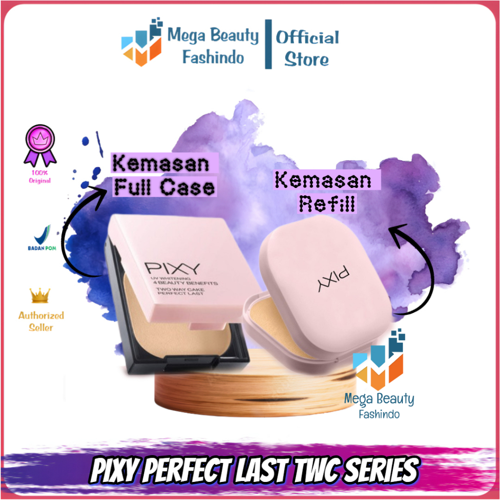 Pixy UV Whitening 4 Beauty Benefits Two Way Cake SPF 30+++ Perfect Last ...