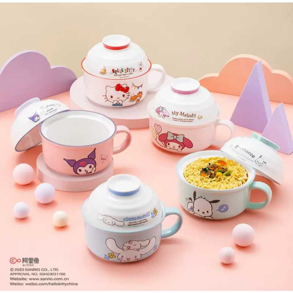 Original Sanrio Ceramic 2in1 Bowl Set | Shopee Malaysia