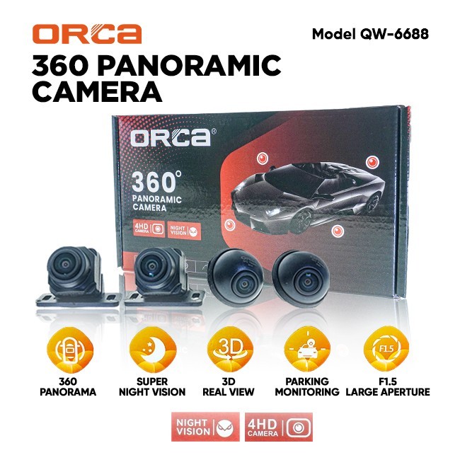 360 Orca QW-6688 Camera / 360 Orca 1080p Bird View Car Parking Camera ...
