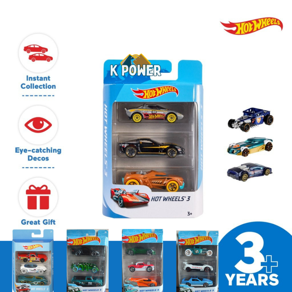 Hot wheels Gift Pack Of 3 - Toys 3 Cars Gift Pack | Shopee Malaysia