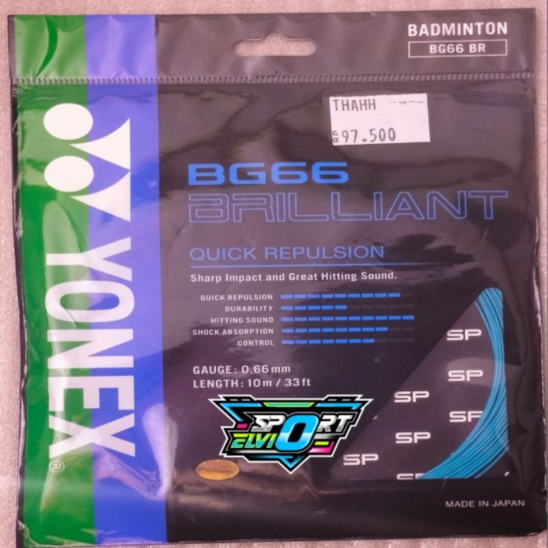 Original Yonex Bg 66 Brilliant Strings / Yonex Bg 66 Brilliant ...
