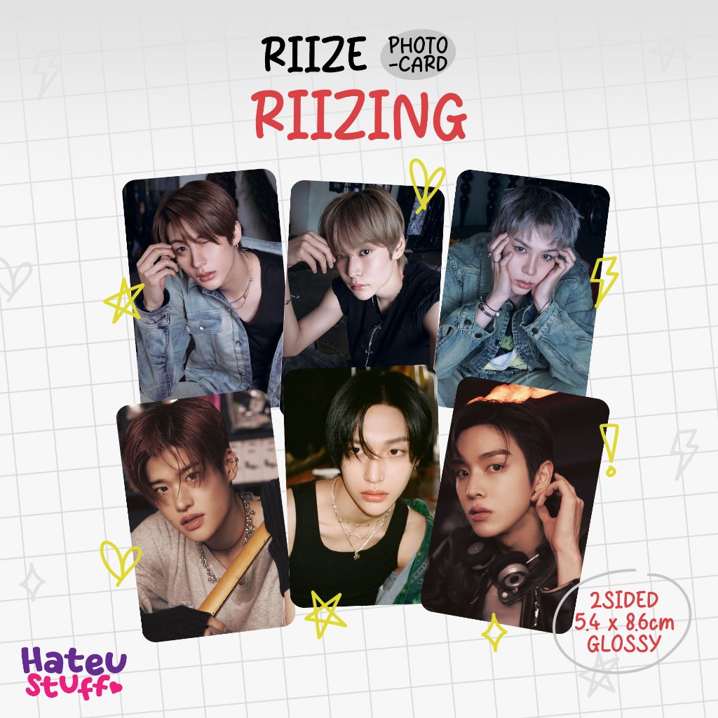 Riize Unofficial Photocard RIIZING+Selca Boom | Shopee Malaysia
