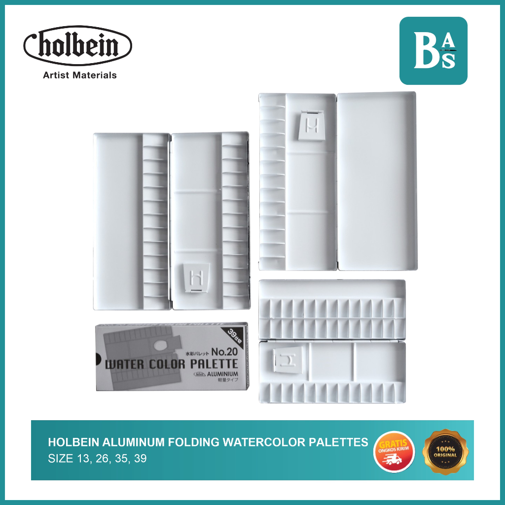 Holbein Aluminum Folding Watercolor Palettes | Shopee Malaysia