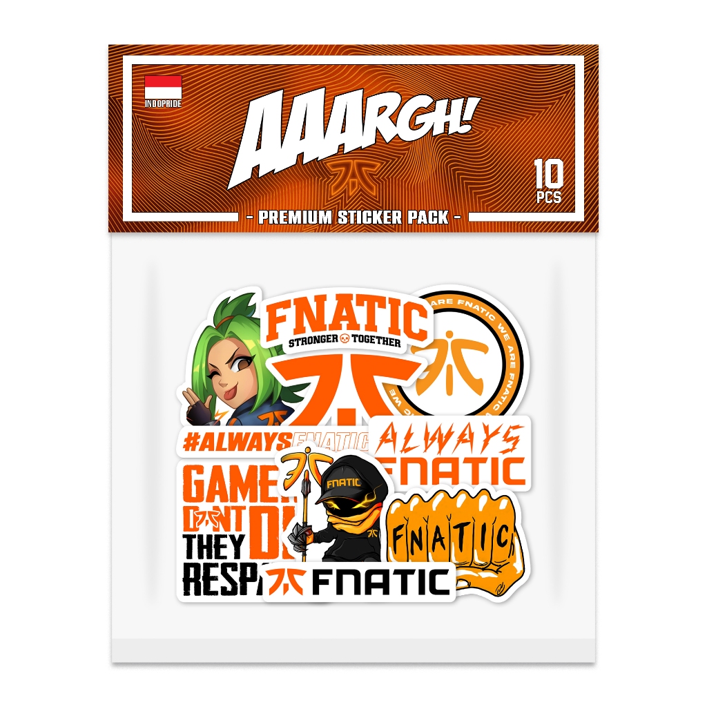 Fnatic Sticker Pack vol. 1 (Wireless Fnatic Edition) | Shopee Malaysia