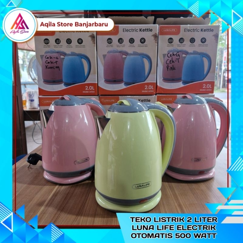 Luna Life 2-Liter Electric Kettle Water Heater Automatic Electric ...