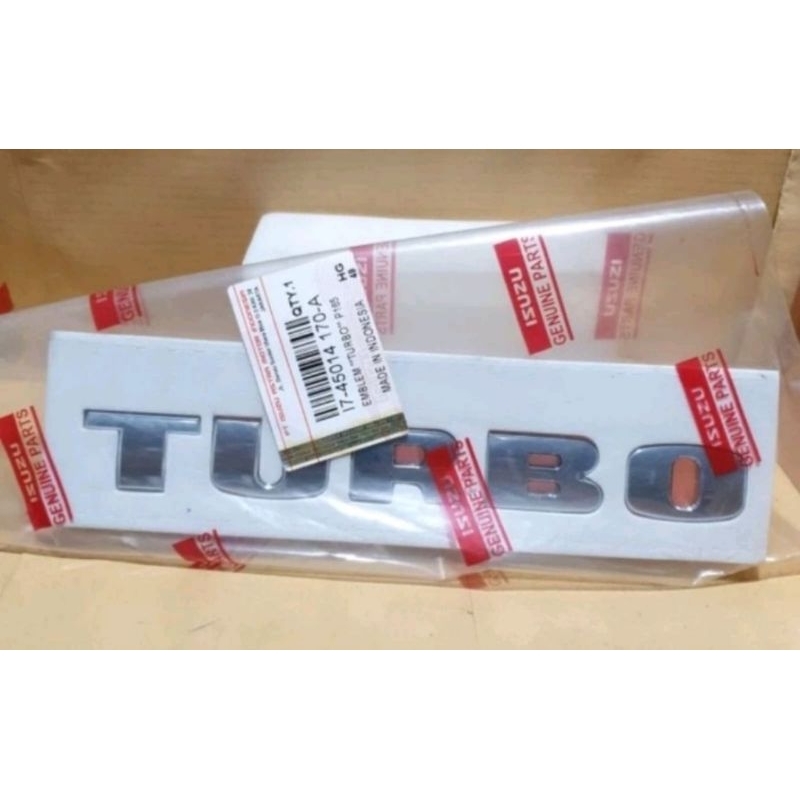 Original isuzu panther Capsule TURBO Writing logo emblem | Shopee Malaysia