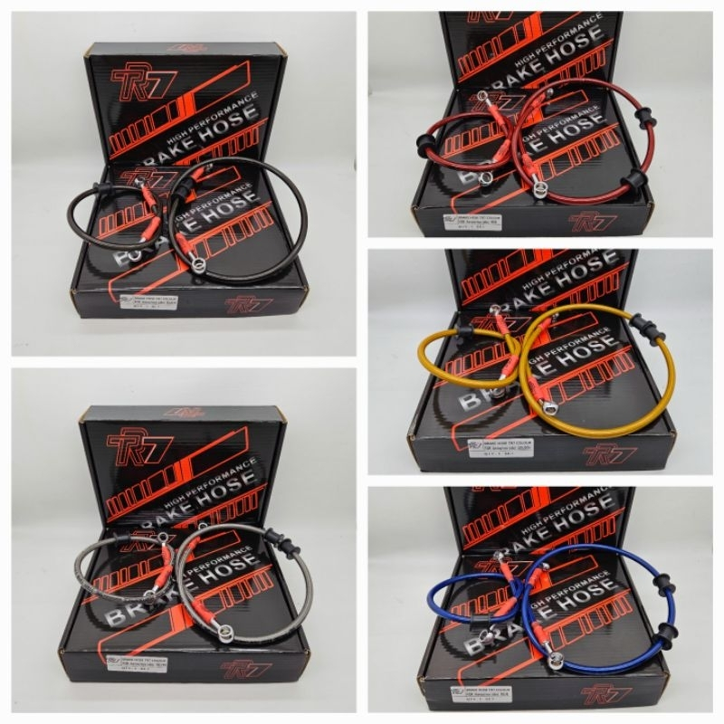 Brake Hose TR7 Racing Carbon Aerox 155 New Connected ABS NVX Set Front ...