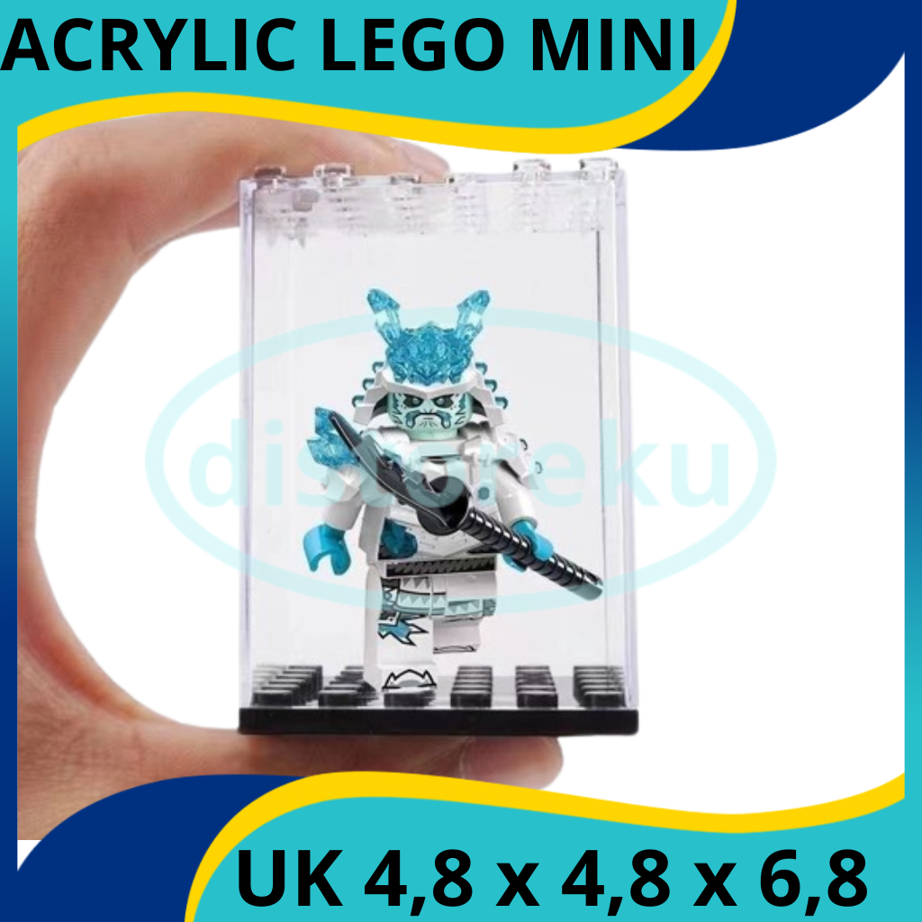 Clear DISPLAY MINIFIGURE BRICKS ACRYLIC FRAME DISPLAY BOX MINI 6x6 ...