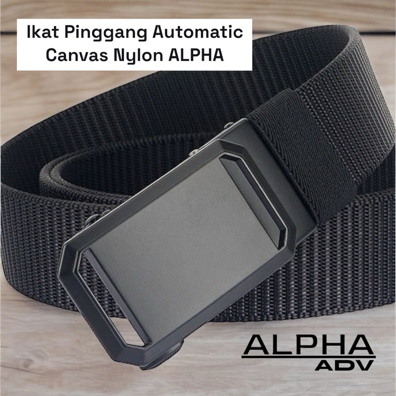 Alpha Nylon Canvas Automatic Belt | Shopee Malaysia
