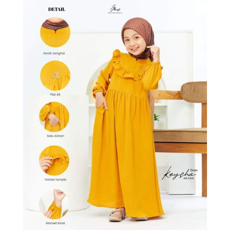 Latest Kids Dress AR Rafi - Dannis Dress Kids - Gamis Polos Mat Air ...