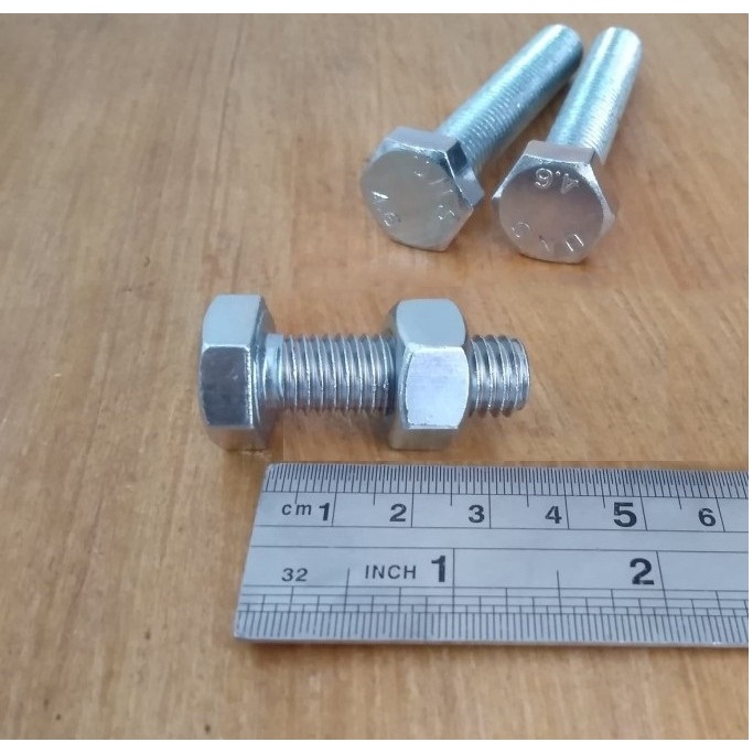 PUTIH (10pcs) Bmp M12x35 Bolt+Nut (19Th Key) White | Shopee Malaysia