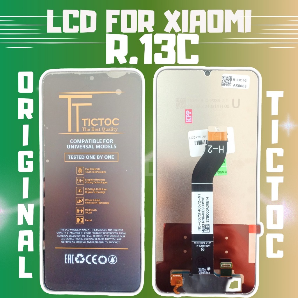 Lcd+touchscreen XIAOMI REDMI 13C/POCO C65 ORIGINAL Quality TICTOC ...