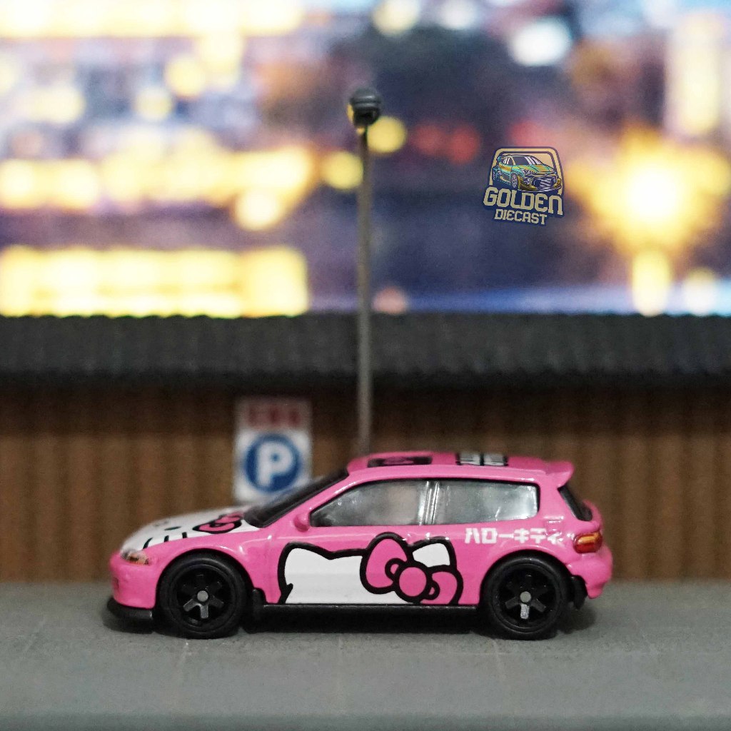 Hot WHEELS PREMIUM 92 HONDA CIVIC EG HELLO KITTY - LOOSE (GOOD ...