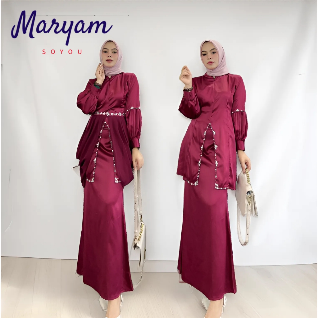 MARYAM Kurung melayu: Busui Premium Luxury Charm mermaid Suit for ...