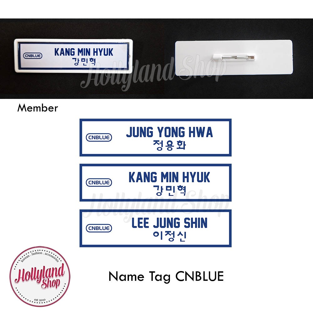 Cnblue Chest Nameplate Name Tags (2pcs) | Shopee Malaysia