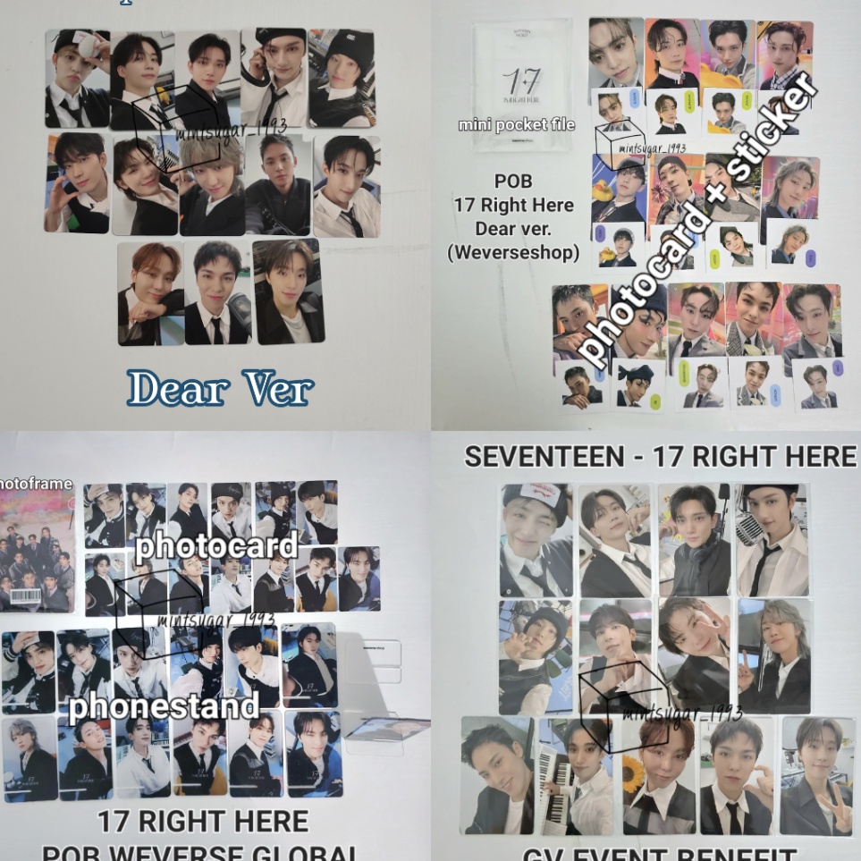 Pob ONLY SEVENTEEN BEST ALBUM 17 IS RIGHT HERE DEAR Regular Photobook ver Weverse Shop ...