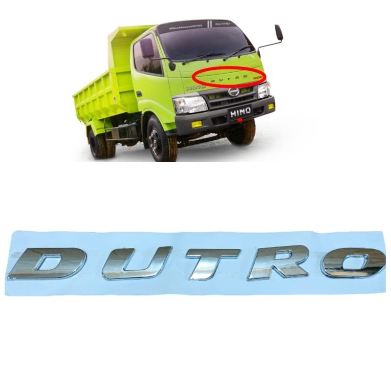 MESIN Dutro CHROME FRONT ENGINE HOOD WRITING LOGO EMBLEM | Shopee Malaysia