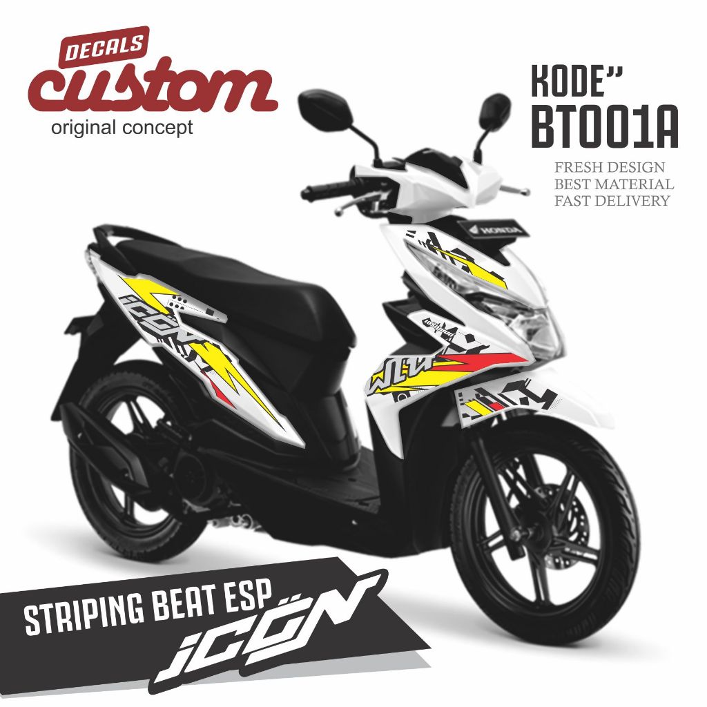 Beat ESP STRIPING DECAL STICKER | Shopee Malaysia