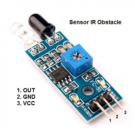 HITAM PUTIH Es Infrared Sensor Sensor Module IR Infrared Obstacle ...