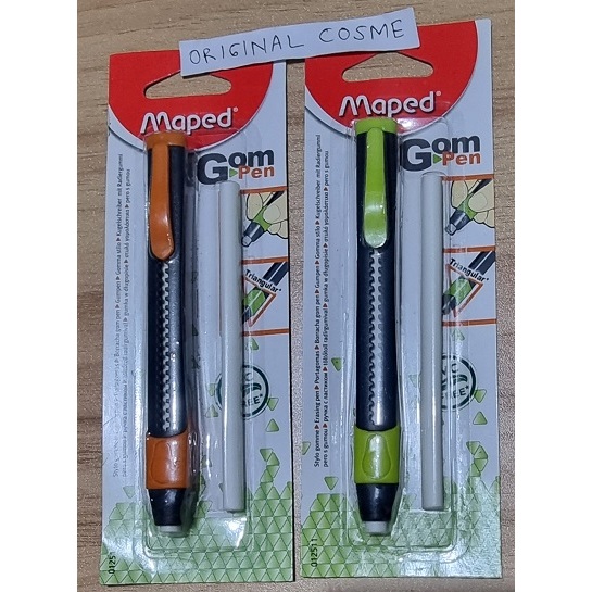Maped Circular Gom Pen Eraser Pencil Eraser + Refill (Blister) | Shopee ...
