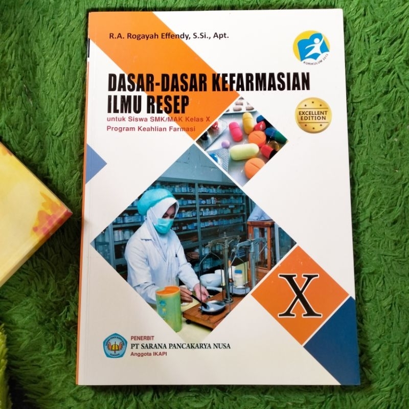 Original BOOK BASICS OF RECIPE SCIENCE PHARMACEUTICAL CLASS 10 SMK/MAK ...