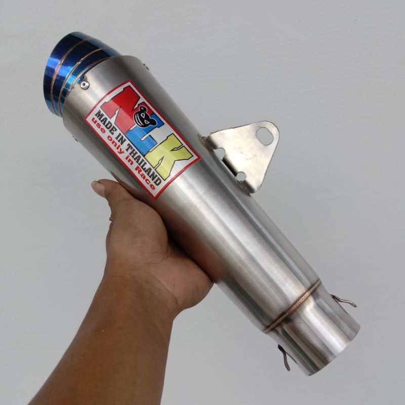 Exhaust racing muffler pipe nlk conical pipe wave xrm rs125 fury smash ...
