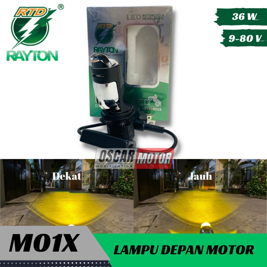 MERAH RTD Devil Red Blue M01X LED Headlight | Shopee Malaysia