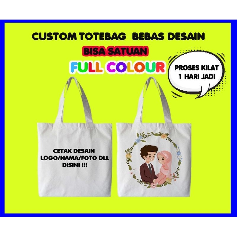 Custom totebag - Screen Printed totebag - souvenir totebag | Shopee ...