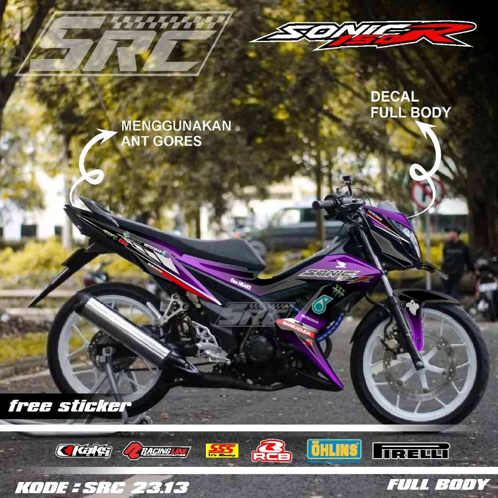 Sticker Decal Sonic 150r Full Body Sticker Sonic 150r Full Body ...