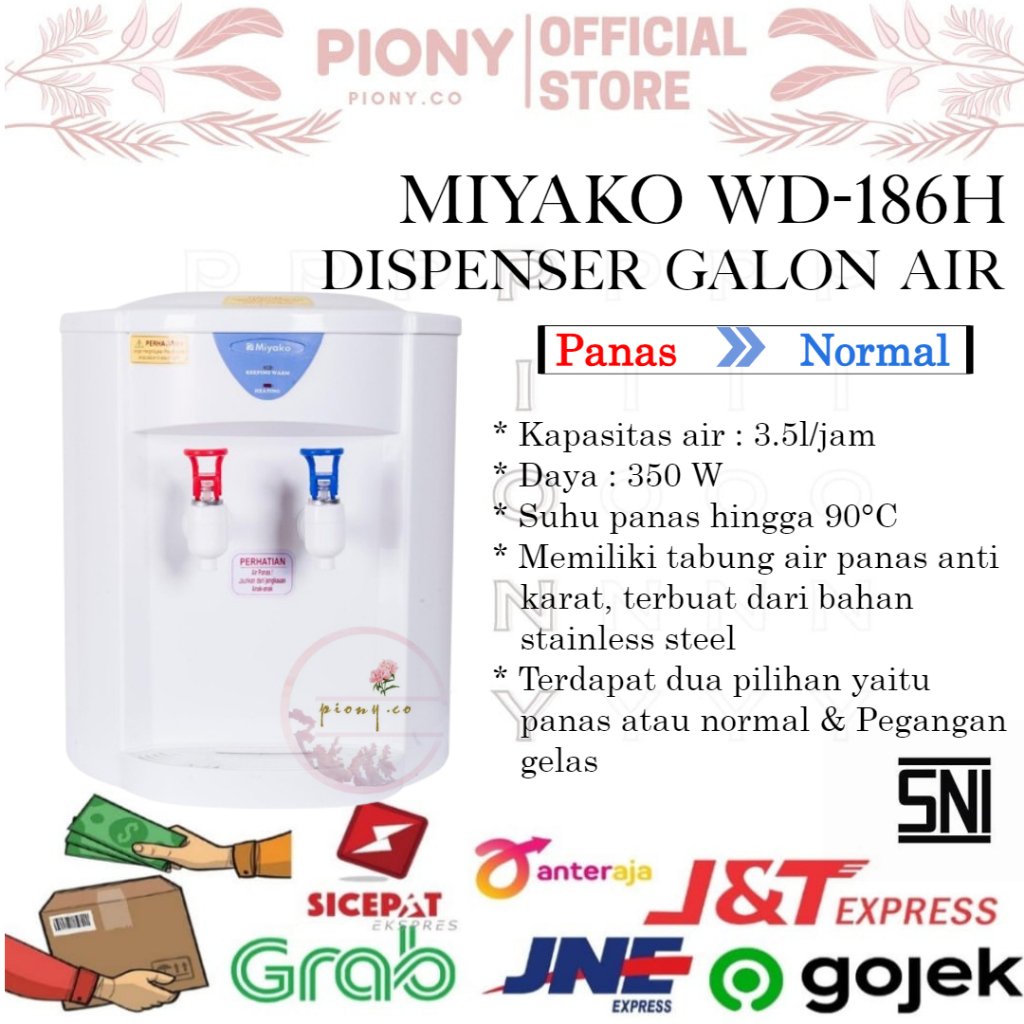 Miyako WATER GALLON DISPENSER WD 186 WD 189H AND WD 190H / NORMAL AND ...