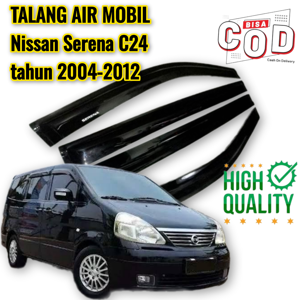 Nissan Serena c24 car water gutters 2004-2012 Slim/convex & Flat models ...