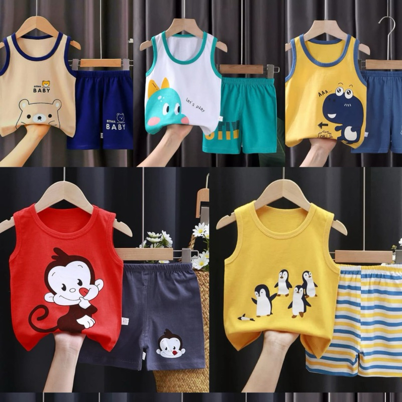 Children's singlet/Boy's Suit/Boy's Suit/Girl'S | Shopee Malaysia