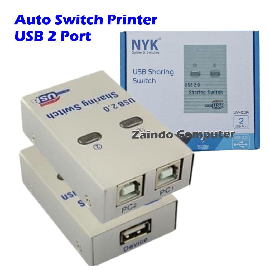 AUTO SWITCH PRINTER 4 PORT USB 2.0 MINI - AUTO SHARING SWITCH PRINTER 4 ...