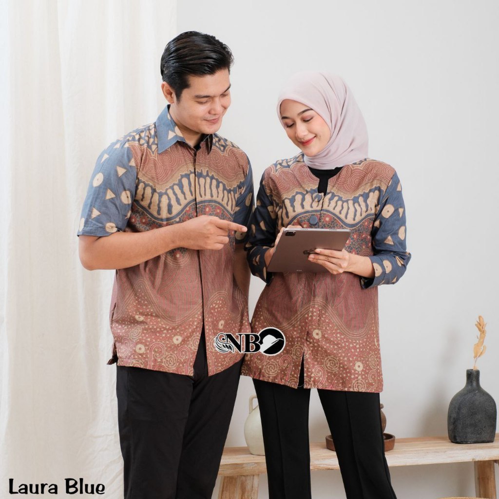 Couple batik men's women's batik clothes, office uniforms, party batik ...