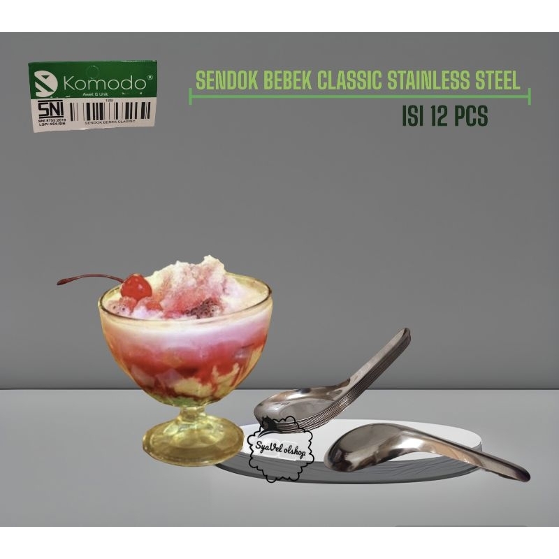 Classic stainless steel komodo duck spoon 12 pcs | Shopee Malaysia