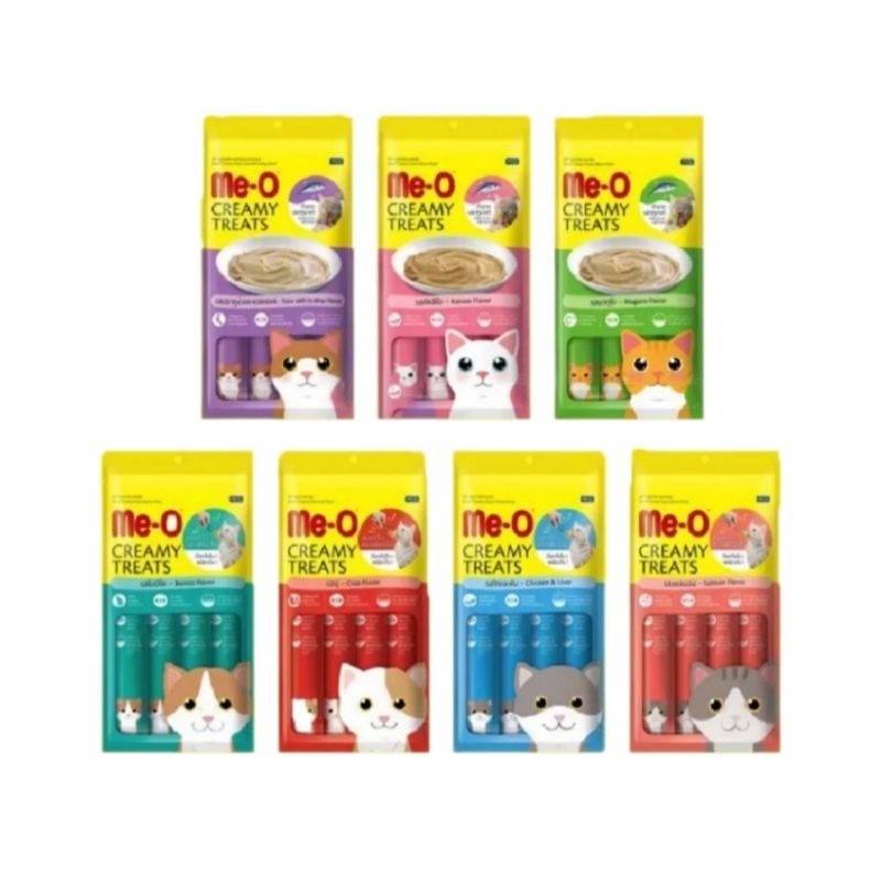 Me-o CREAMY TREATS 15GRAM MeO Cat Snack Snack Snack Cat Pasta Like To ...