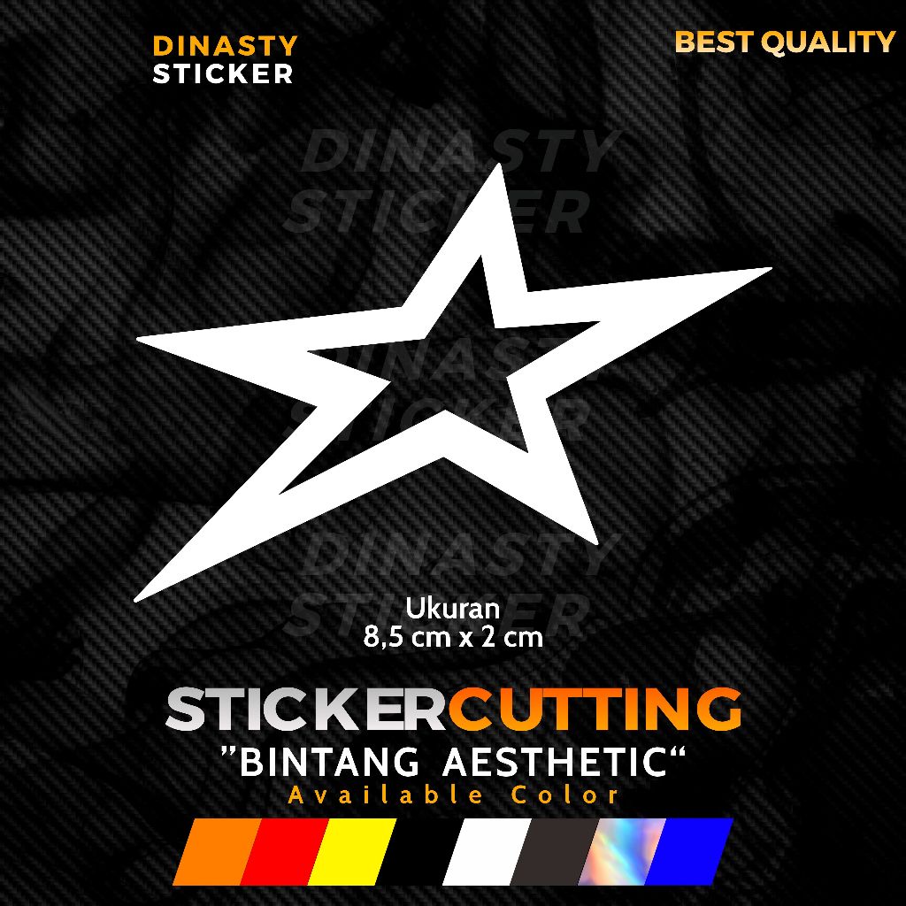 Sticker STICKER STICKER CUTTING STAR ESTHETIC SUPER VIRAL MOTORCYCLE ...