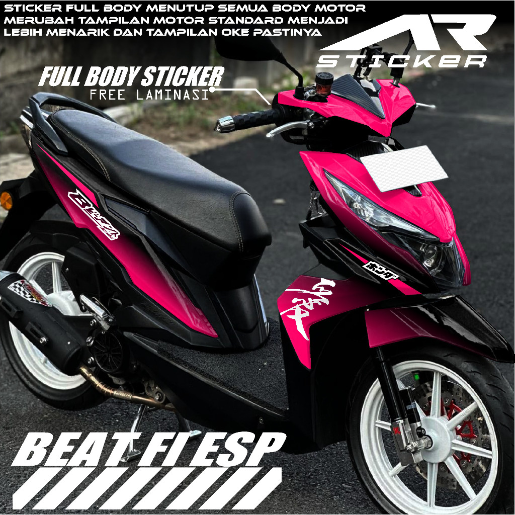 Decal Sticker Honda Beat Esp/Street 2016 2017 2018 2019 Full Body ...