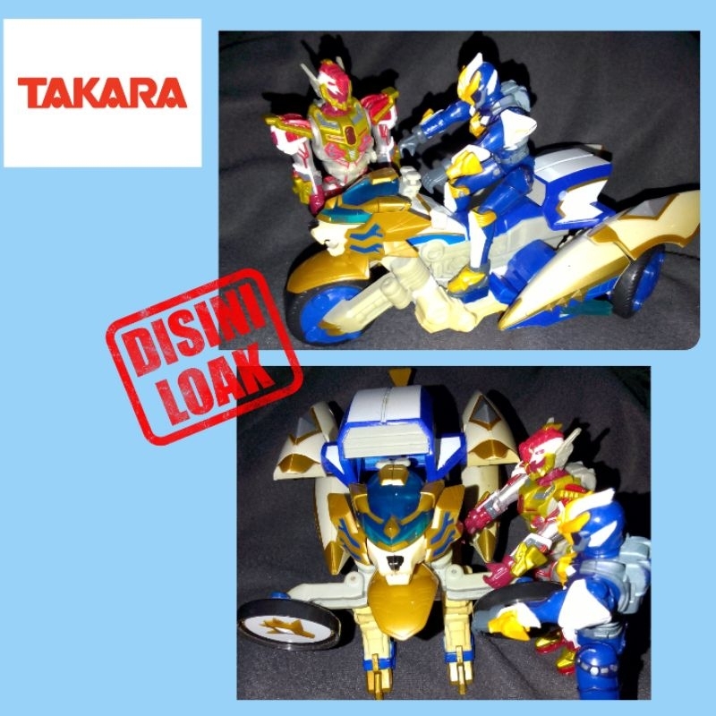 Bundle 2 action Figures Madan senki ryukendo And The Motorcycle brave ...