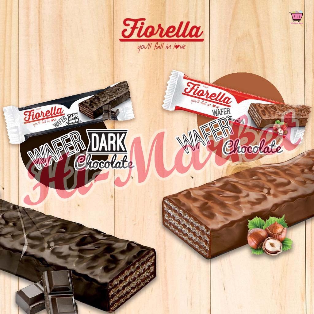 Fiorella Chocolate Turkish Wafers 40g - Chocolate Coated Wafers with ...