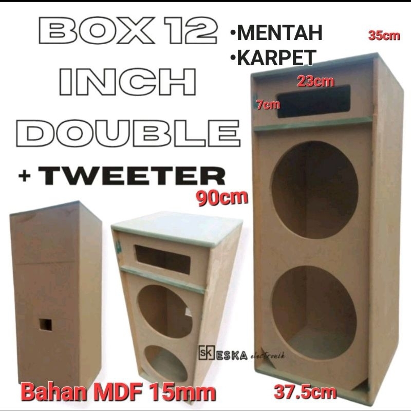 Box 12inch double tweeter box sound 12inch box 12inch plus tweeter ...